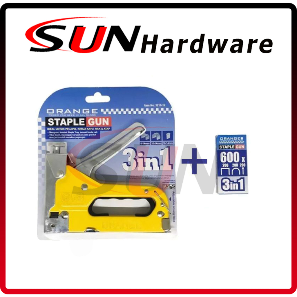 Jual Stapler Tembak Adjustable 3 In 1 Staples Gun Hekter Tacker Kain ...