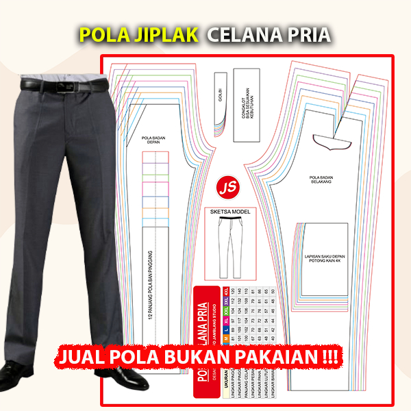 Jual Pola Jiplak Celana Pria 8 in 1 | Shopee Indonesia