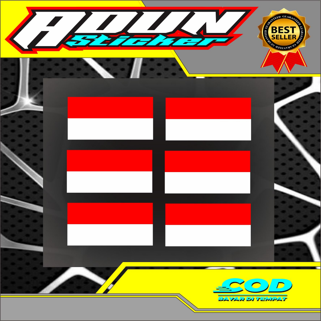 Jual STICKER CUTTING BENDERA MERAH PUTIH 2X4 BISA BUAT MERAYAKAN ...