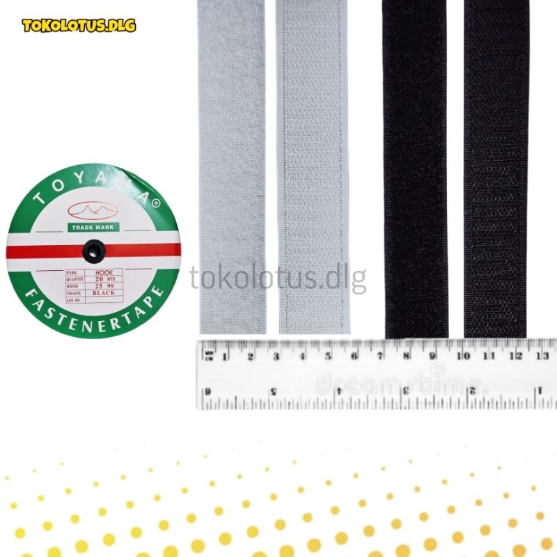 Jual Perekat velcro kretekan prepet magic tape 100cm X 2,5cm (sepasang ...