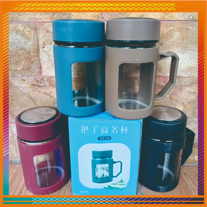 Jual GELAS MUG JAR DENGAN BOX KOPI GELAS MINUM MUG JAR KACA SOUVENIR ...