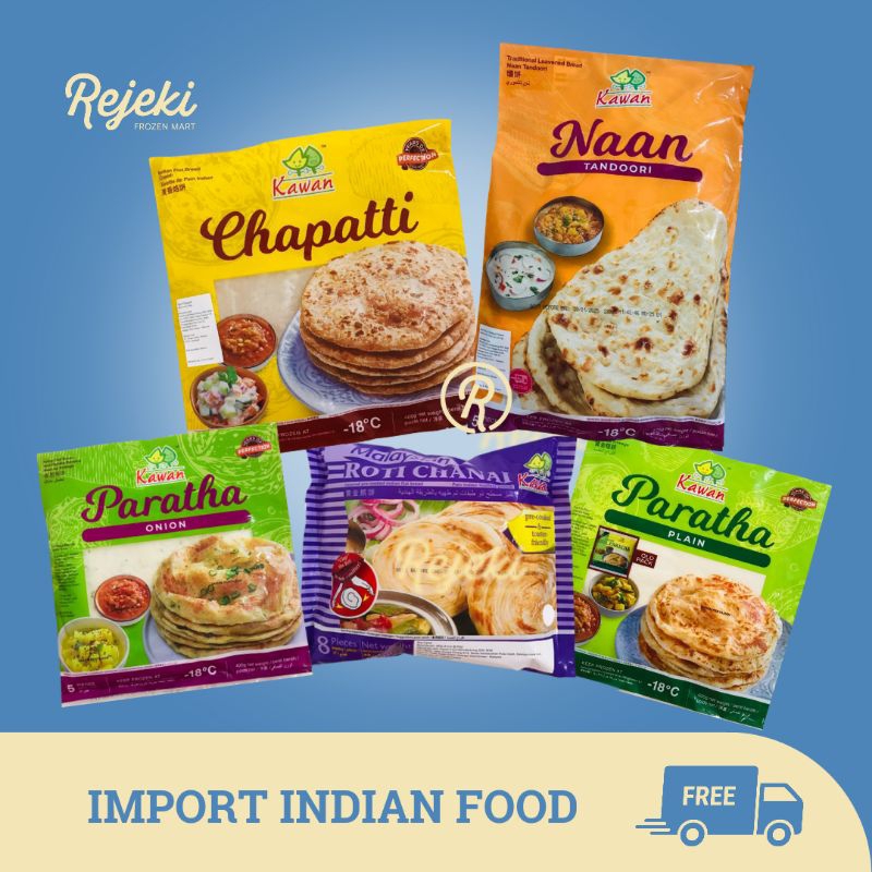 Jual Kawan Indian Food Paratha Chanai Canai Naan Tandoori Chapati ...
