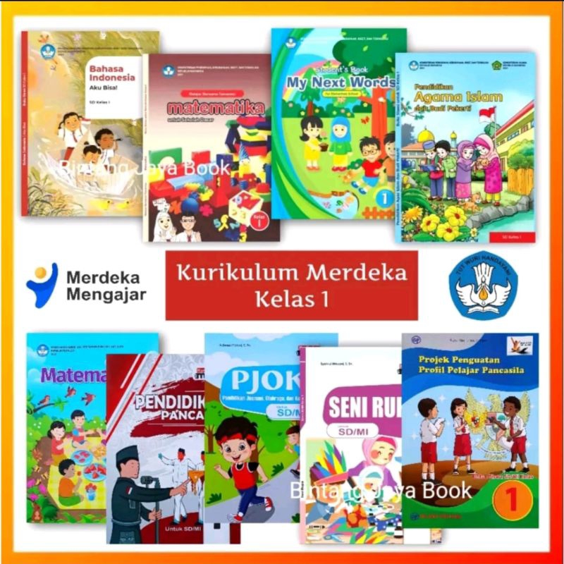 Jual BUKU PAKET KURIKULUM MERDEKA TERBARU UNTUK SD/MI KELAS 1 EDISI REVISI ( NEW ORIGINAL ...