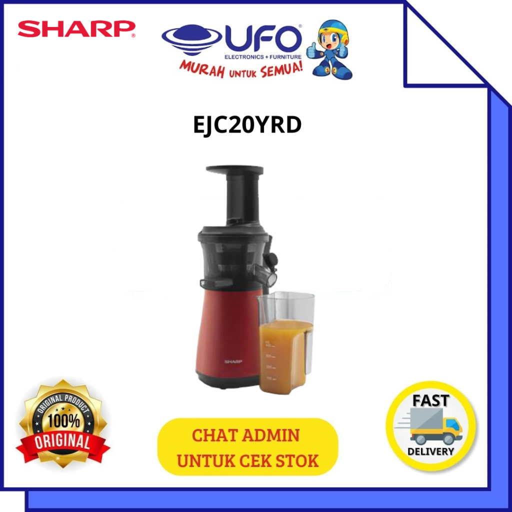 Jual SHARP SLOW JUICER LOW WATT EJC20YRD | Shopee Indonesia