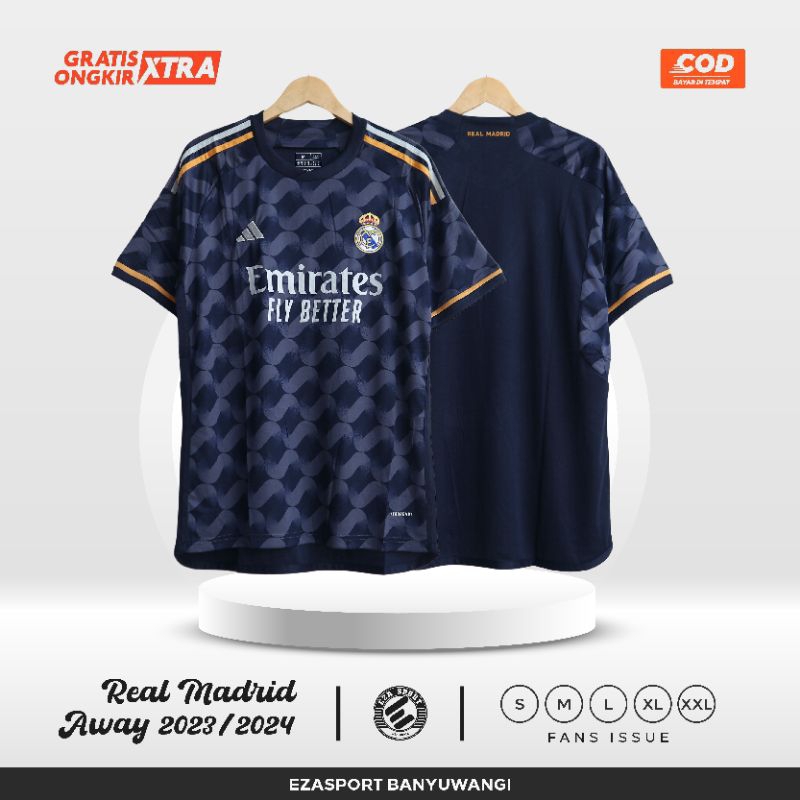 Jual JERSEY MADRID AWAY OFFICIAL 2024 GRADE ORI IMPOR | Shopee Indonesia