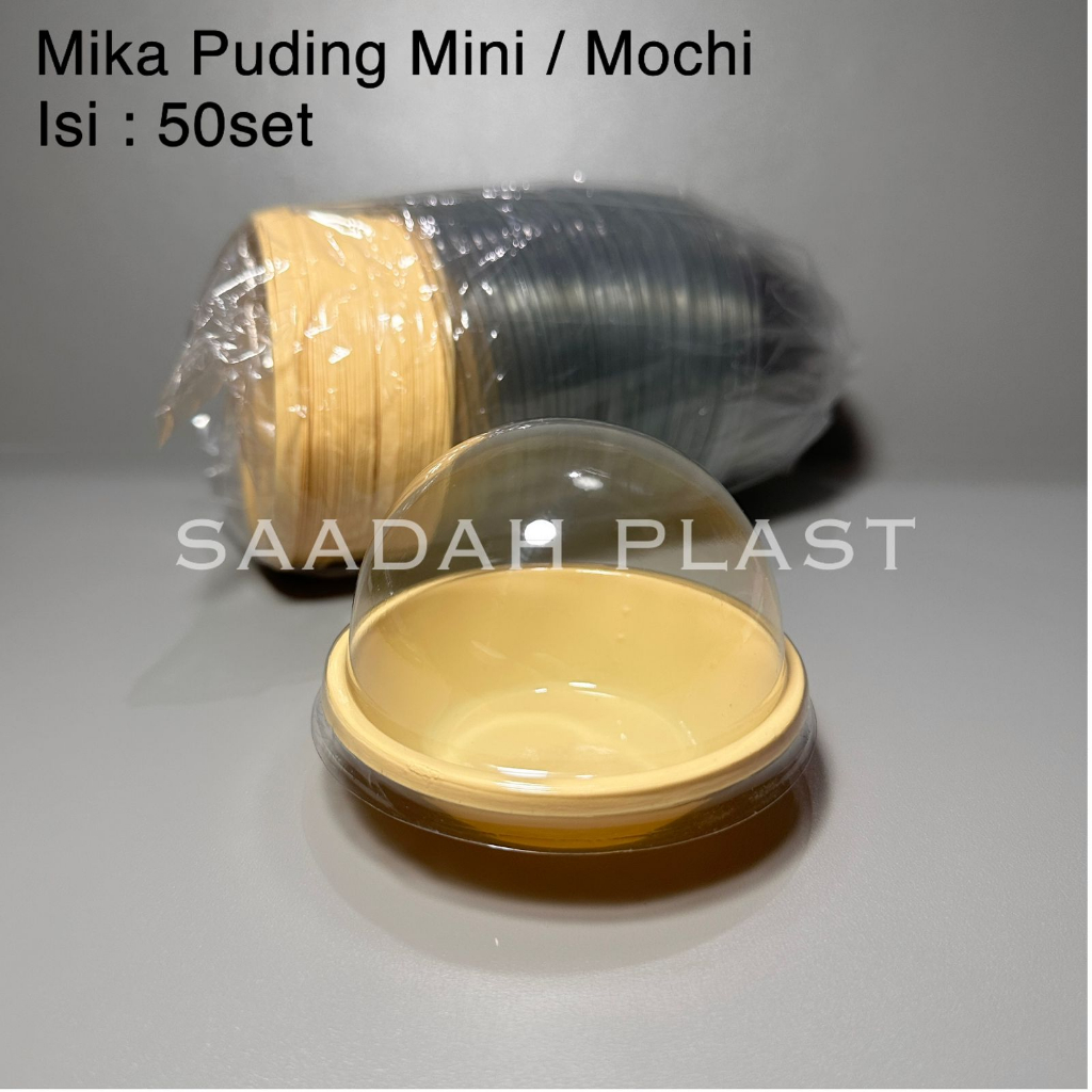 Jual (ISI 50) Mika Puding Mini Bulat / Tray Mooncake - Mika Mochi - Cupcake Egg Yolk Puff ...