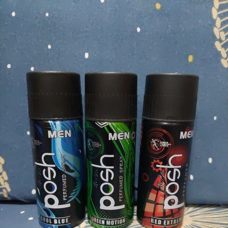 Jual Posh men perfumed body spray 150ml | Shopee Indonesia