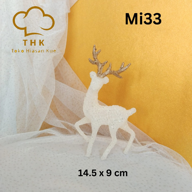 Jual Mi33 - Hiasan Kue Cake Topper Rusa Tanduk Glitter | Shopee Indonesia