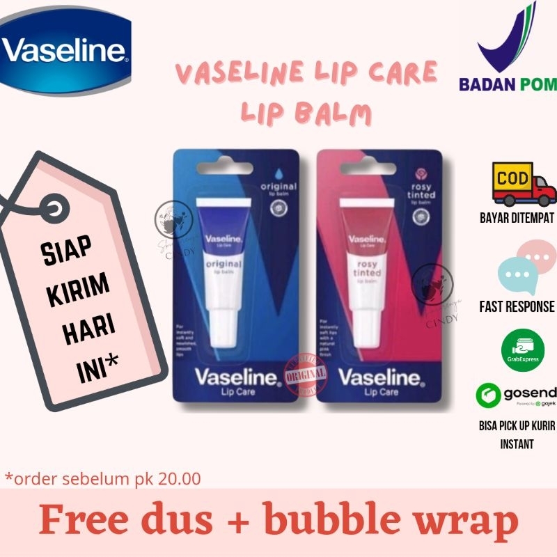 Jual Vaseline Lip Balm Theraphy Pelembab dan Pencerah Bibir Rosy Tinted Original 10g | Shopee ...