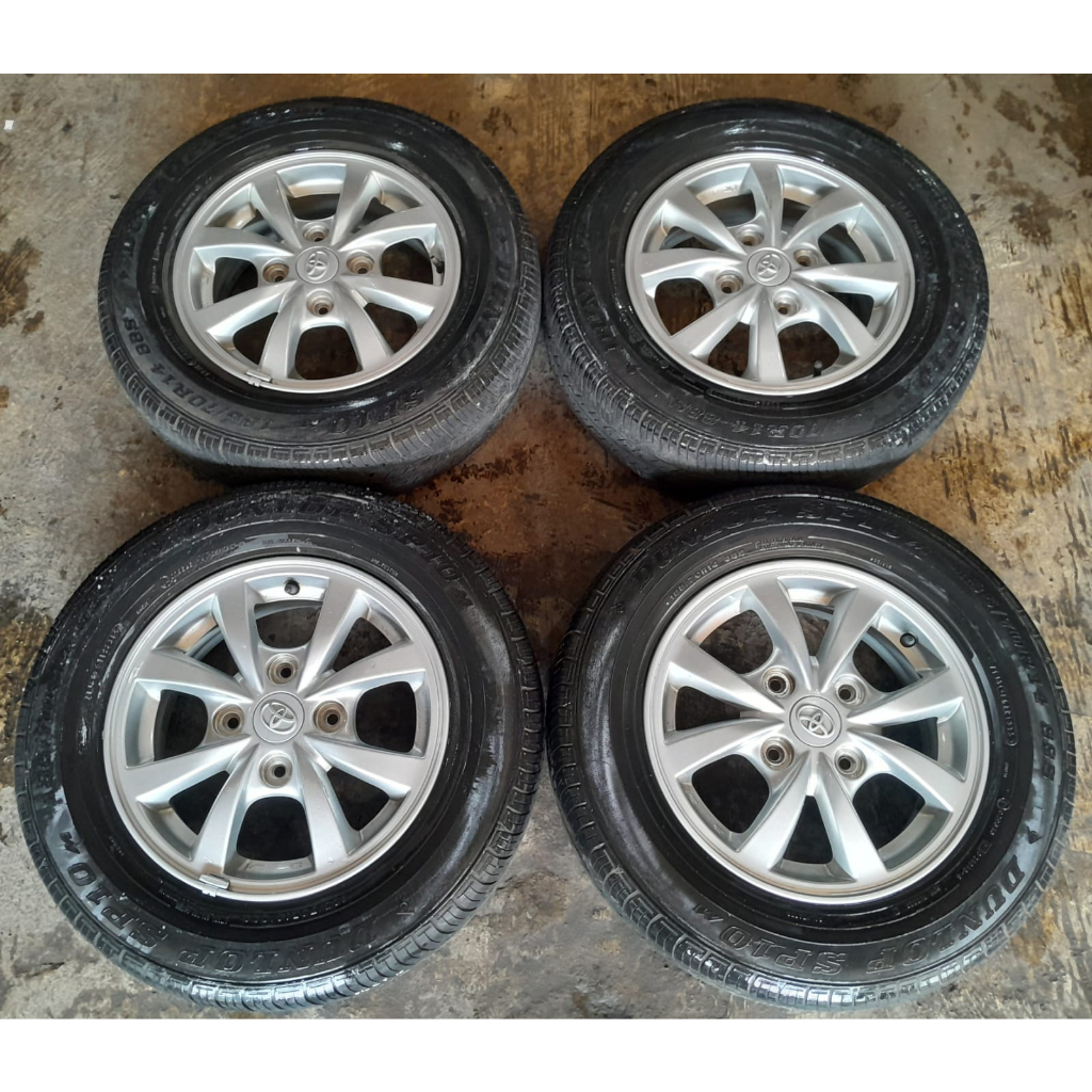 Jual VELG MOBIL SECOND STANDAR AVANZA RING 14 LEBAR 5 PCD 4X114,3 + BAN BONUS | Shopee Indonesia