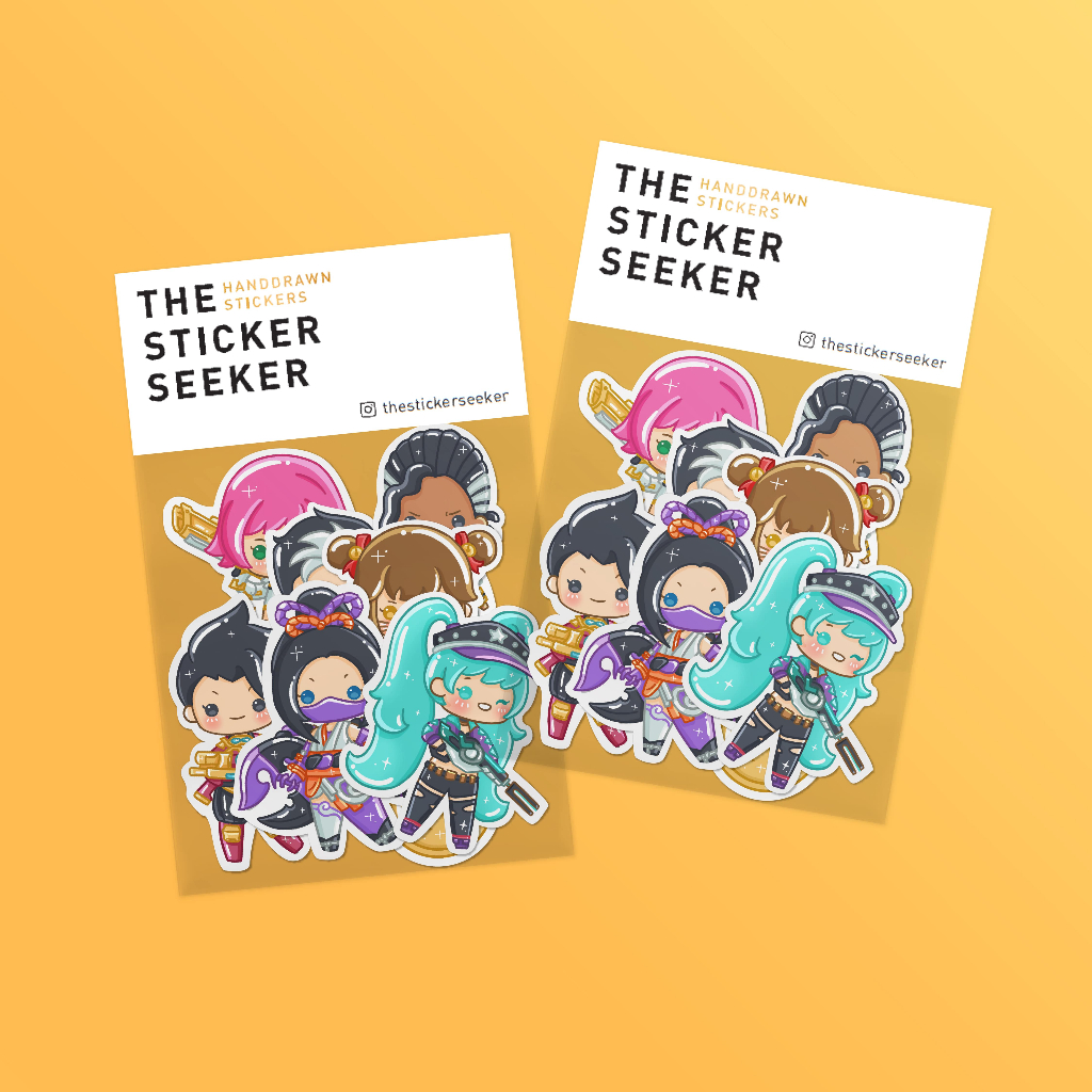 Jual Mobile Legends Marksmen Heroes Vinyl Sticker Pack (MLBB ...