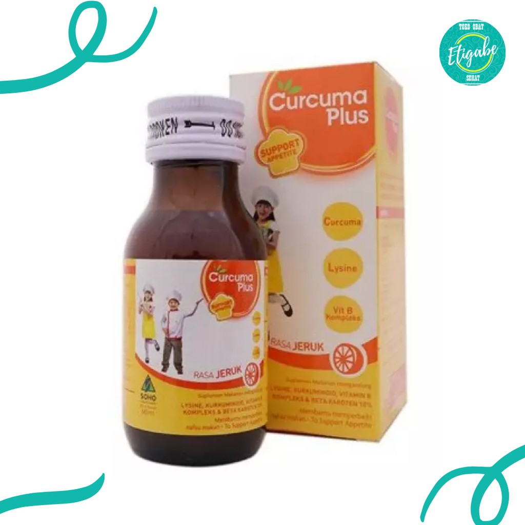 Jual Curcuma Plus Kuning Support Appetite Rasa Jeruk 60ml | Shopee ...