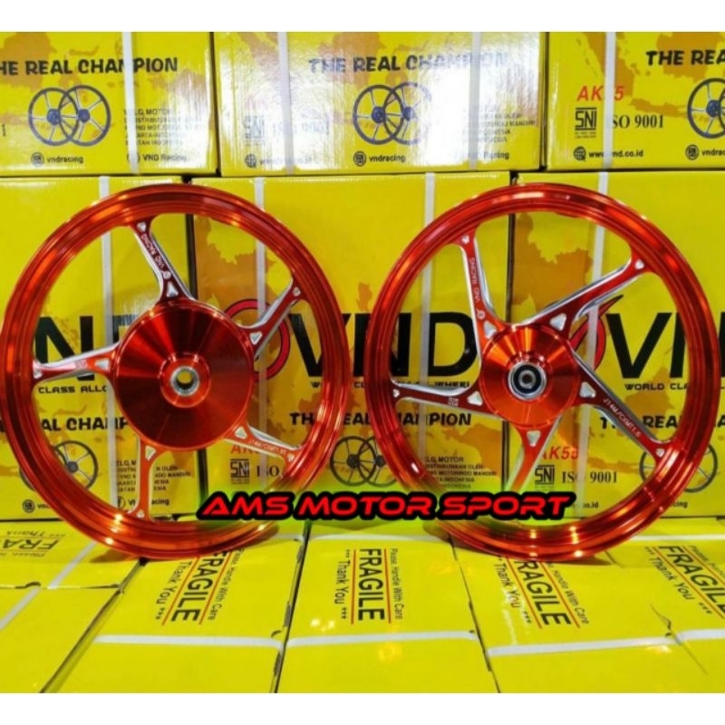 Jual Velg Vnd AK55 Ring 14 Mio Sporty Karbu / Mio J gt/ Fino karbu/ Mio Soul karbu / Xredi 115 ...