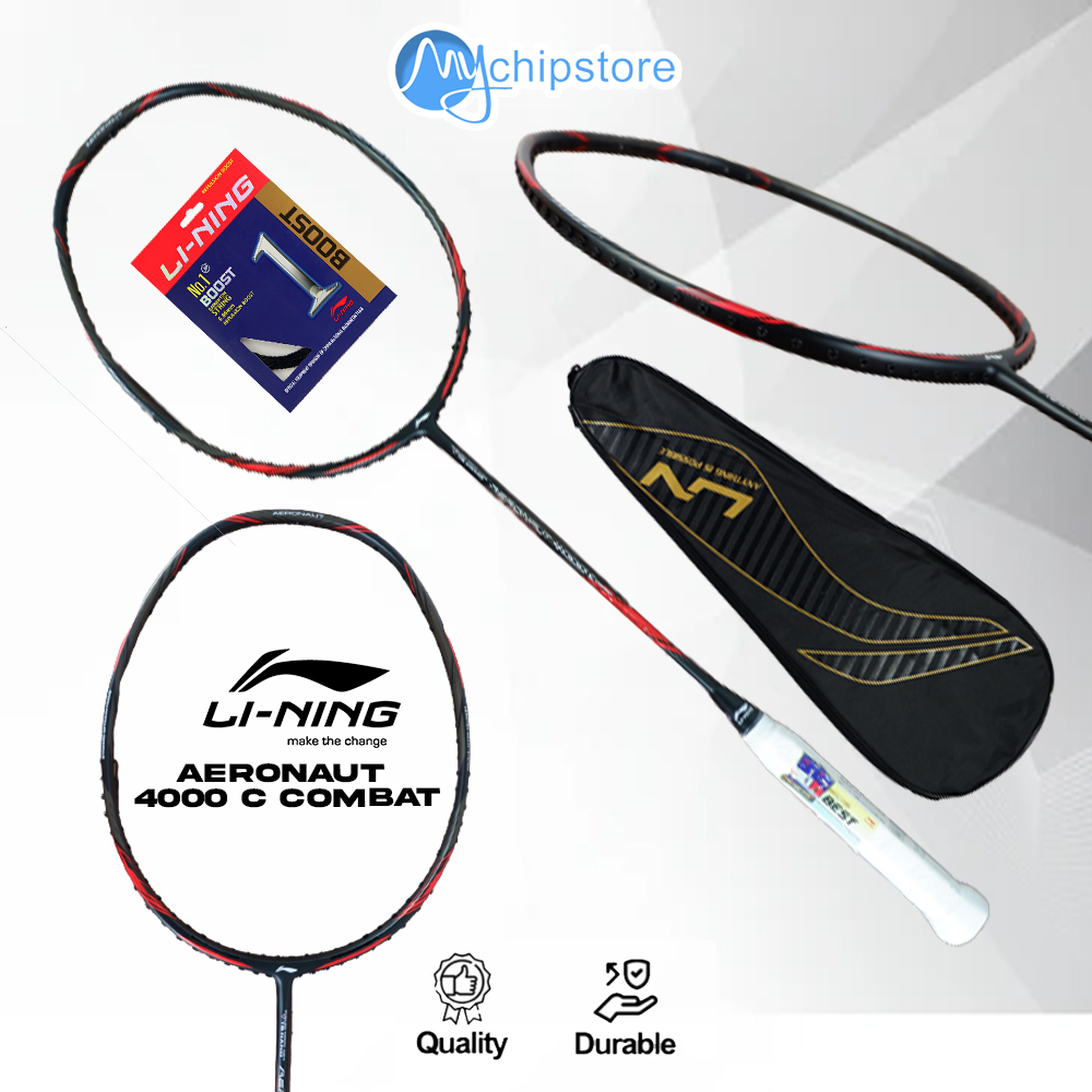 Jual Raket Bulutangkis Badminton Original LINING AERONAUT 4000 C COMBAT ...