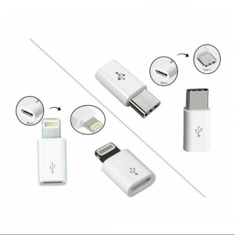 Jual CONVERTER USB TYPE C USB IPHONE LIGHTNING CONVERTER IPHONE ADAPTOR ...