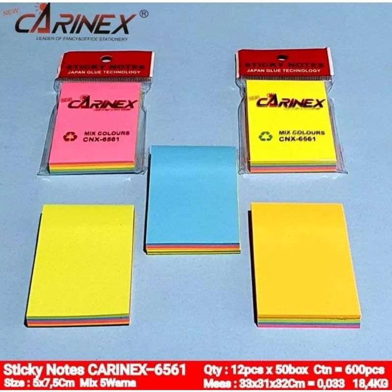 Jual ATK-POINT | CARINEX Sticky notes | memo sticky mix warna | CNX ...