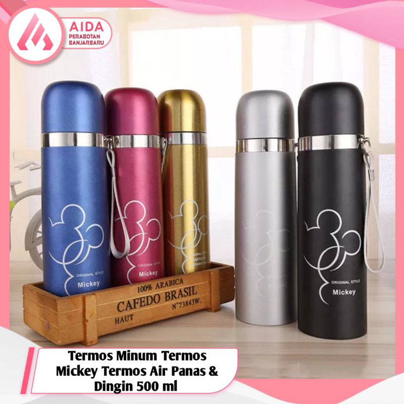 Jual Termos Minum Termos Mickey Termos Air Panas & Dingin 500 ml / Termos Air 500 Ml / Termos ...