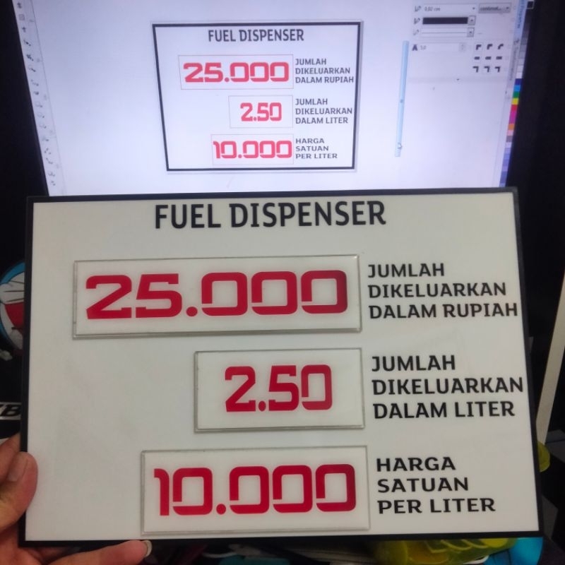 Jual Pom Mini Nusantara - Akrilik Display Mika Display Pertamini ...