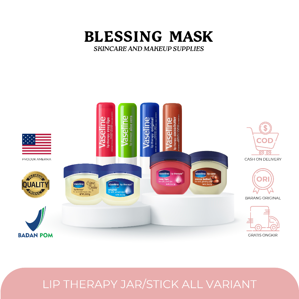 Jual Vaseline Lip Therapy Mini 4.8gr Stick | Vaseline Lip Therapy 7gr ...