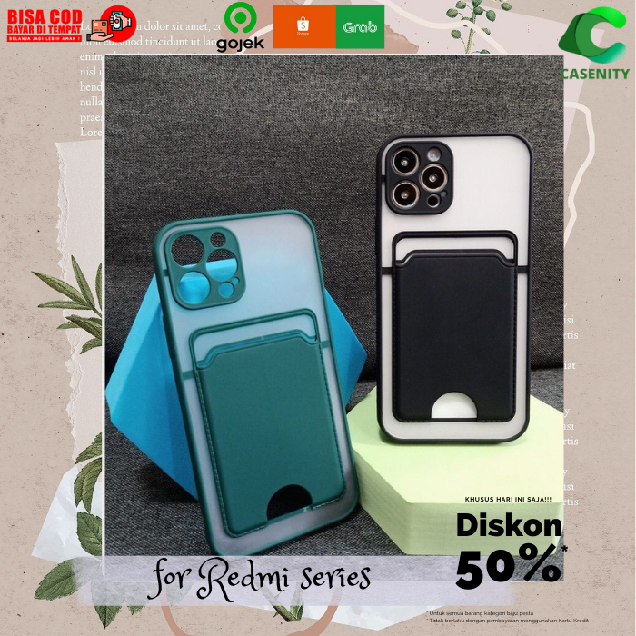 Jual Case SoftCase Simpan Kartu Card Slot For Xiaomi Redmi 10 4G 10 PRIME 8 8A 8A PRO 9 9A 9C ...