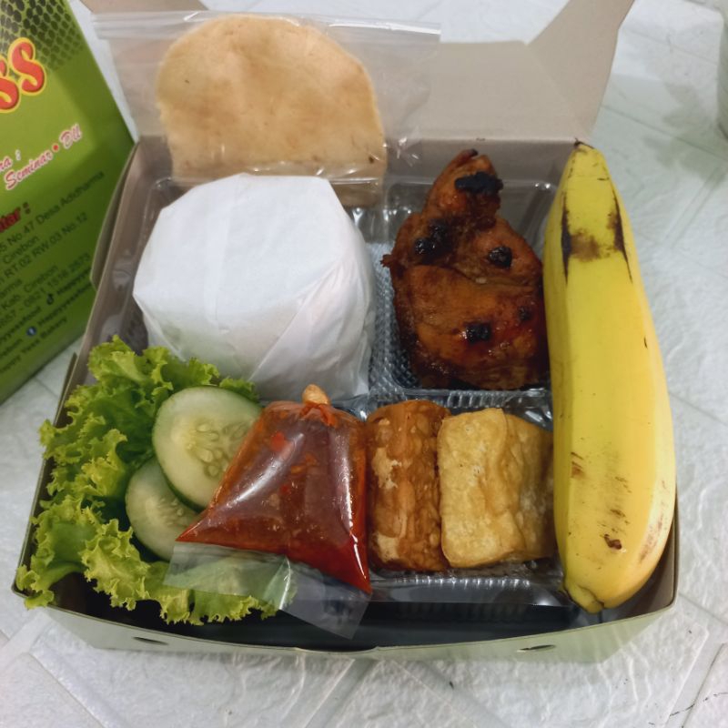 Jual Nasi Kotak /Nasi Box Menu Ayam Bakar Untuk Acara Syukuran 10 pcs ...