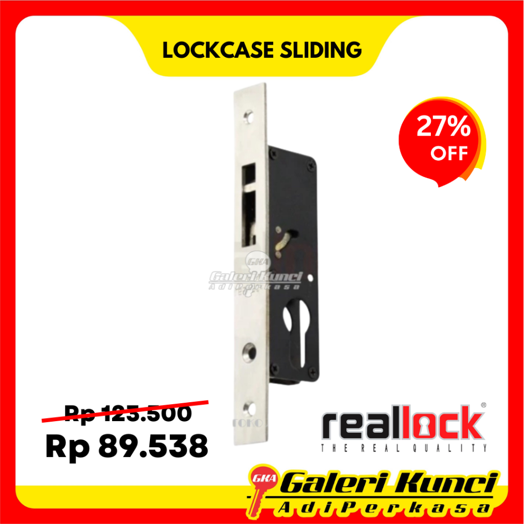 Jual Lockcase Sliding Reallock RLK 25 SS Body Kunci Pintu Geser ...