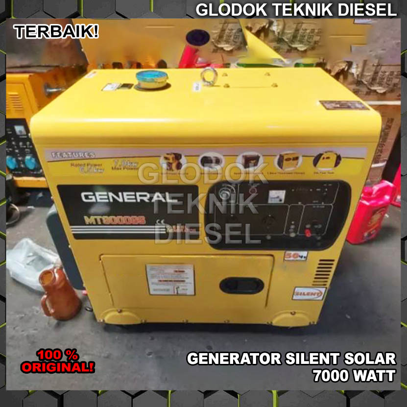 Jual General Genset Generator Silent Diesel 7500 7000 watt Solar MT ...
