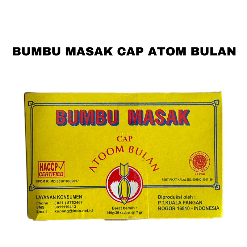 Jual Atom Bulan Pak BUMBU TABUR INSTANT / BUMBU MASAK / BUMBU PENYEDAP ...