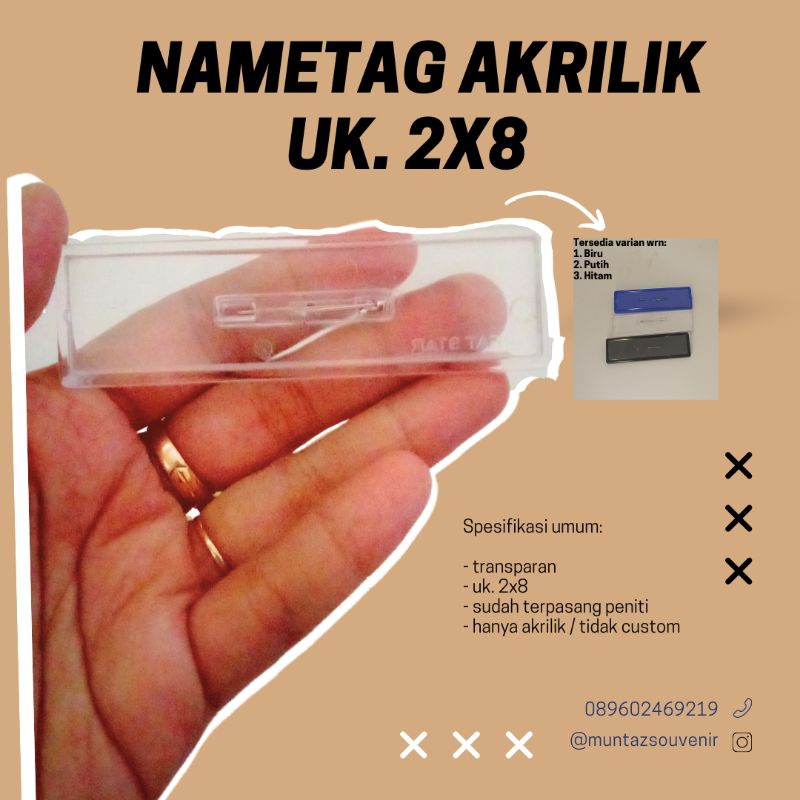 Jual PO KEMAS, READY name tag manual/ nametag insert paper/ nametag ...