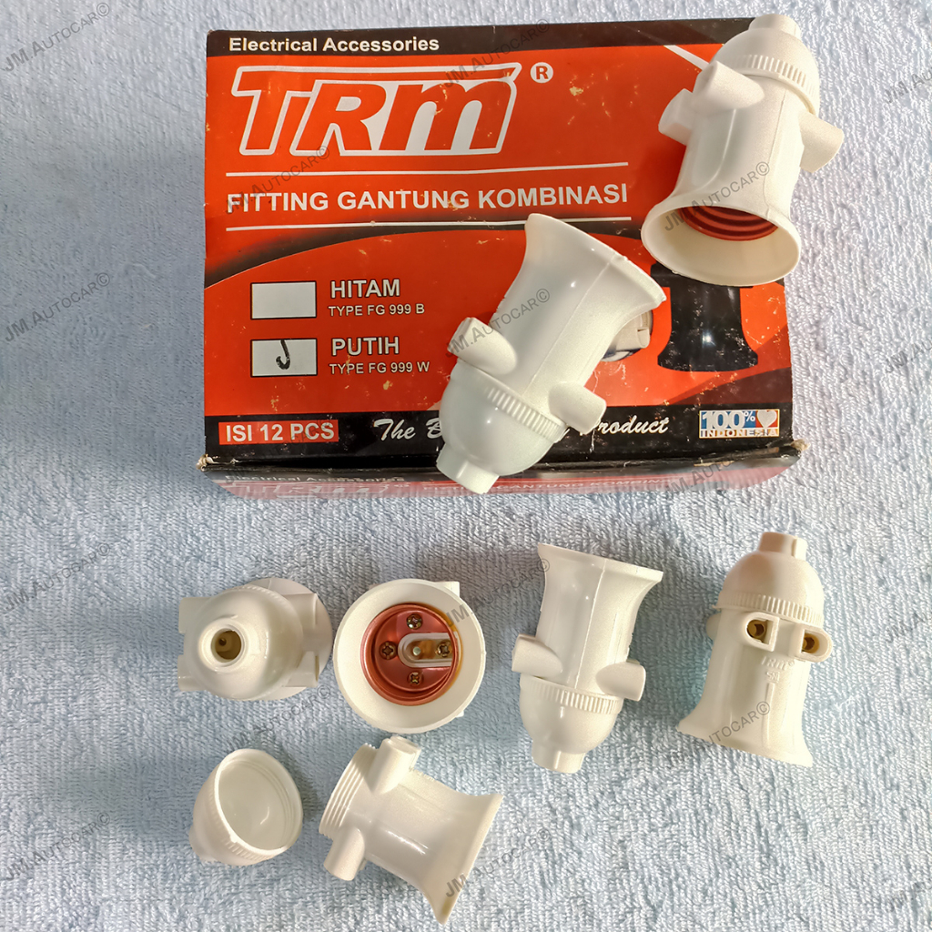 Jual Fitting Gantung Kombinasi TRM Putih 4V 250A Fitting Lampu Fitting ...