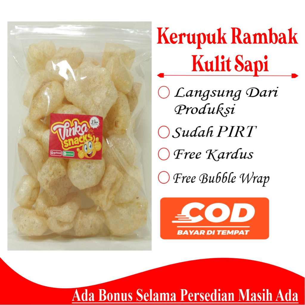 Jual Rambak Kulit Sapi/60gram | Shopee Indonesia