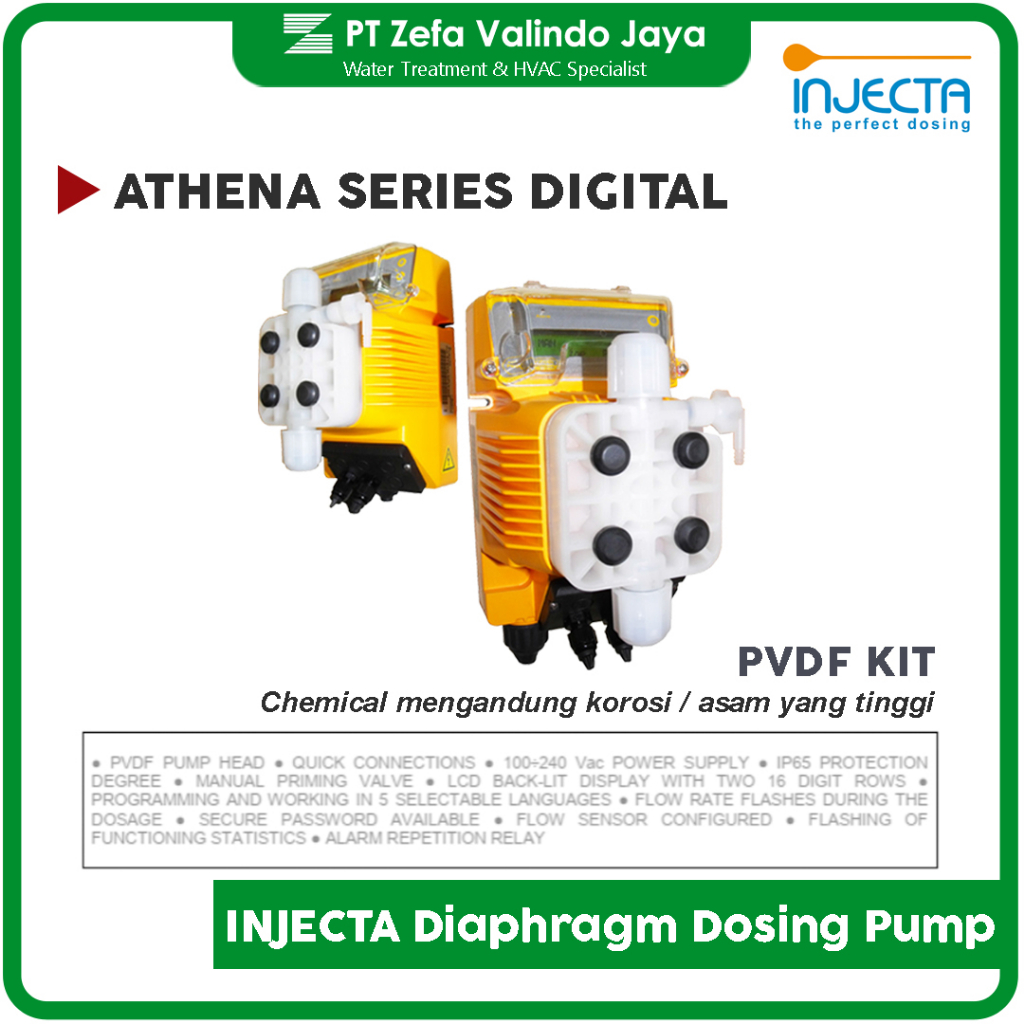 Jual Injecta Diaphragm Pump Digital PVDF (Pompa Dosis Diafragma ...