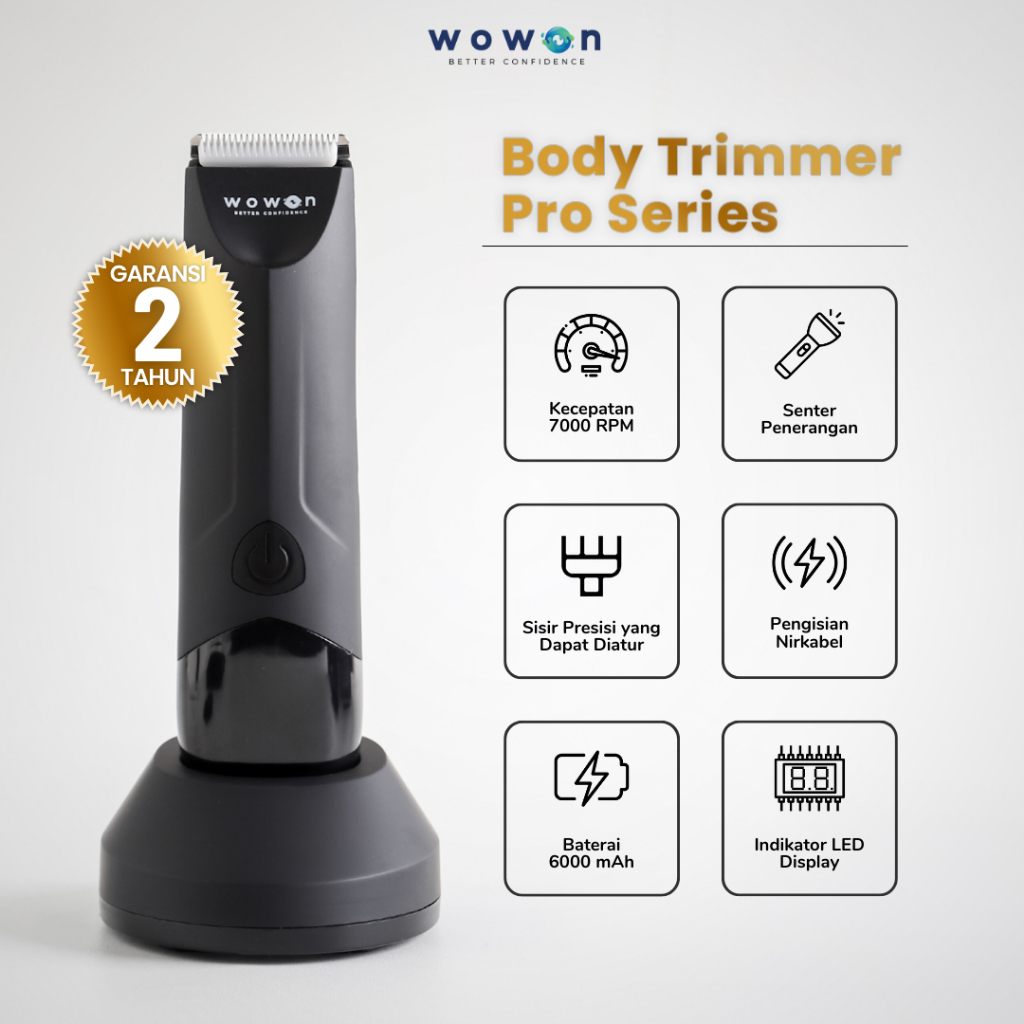 Jual Wowon Body Trimmer Pro Series (Alat Cukur Bulu Kemaluan & Area Sensitif) | Shopee Indonesia