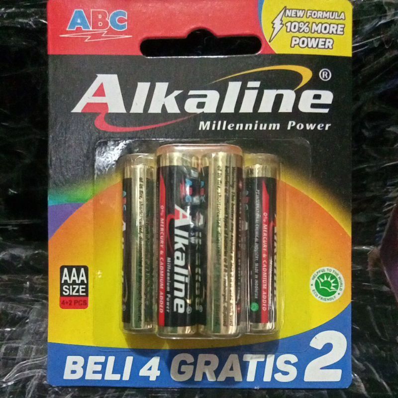 Jual batu batrey alkaline AAA / pack | Shopee Indonesia