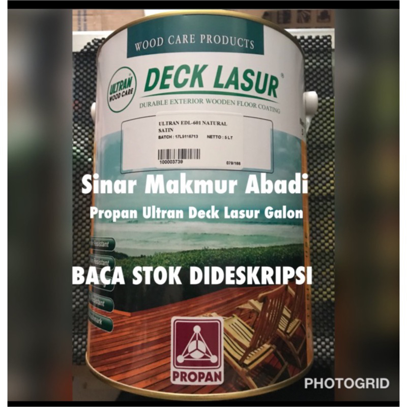 Jual Propan Ultran Deck Lasur EDL 605 5 Liter Cat Pelapis Lantai Deck ...