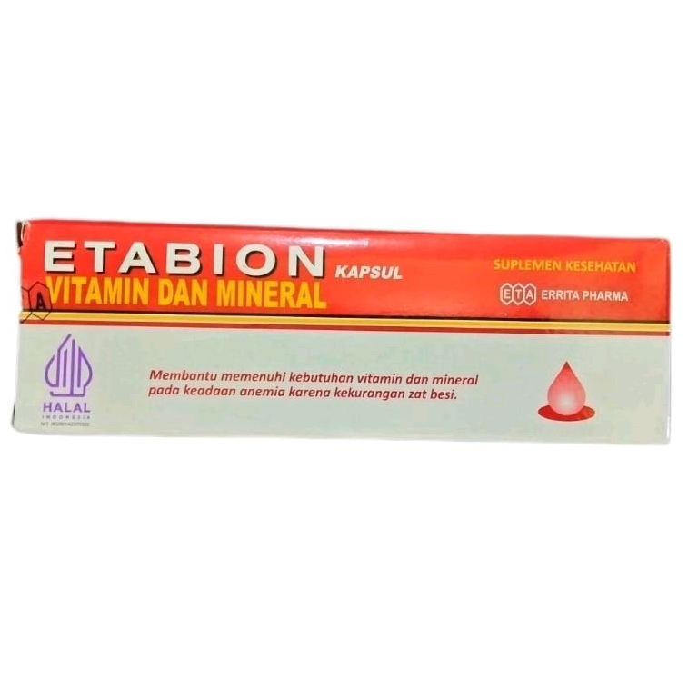 Jual ETABION Kapsul - Vitamin & Mineral (100's /Dus) | Shopee Indonesia