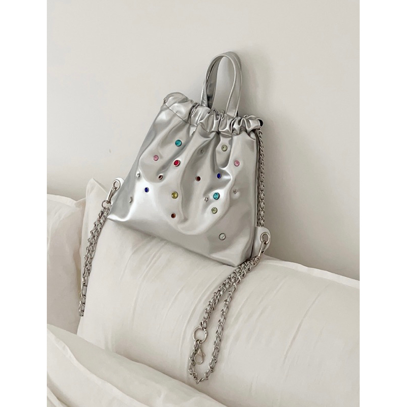 Jual Tas Ransel Kulit Wanita Kecil Tas Gendong Cewek Rantai Mini ...