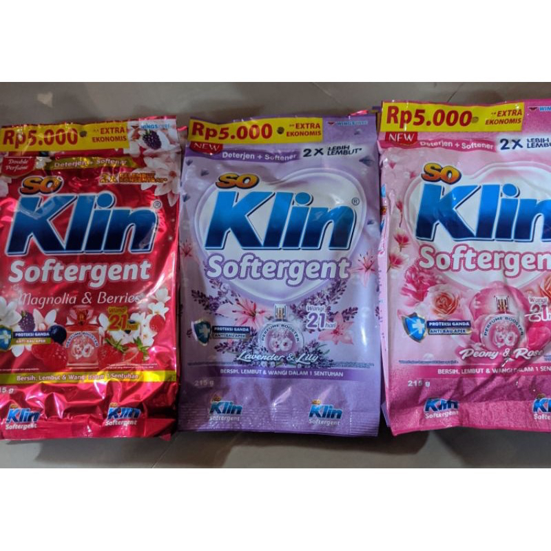 Jual Soklin Softergent Detergent Random (Live) | Shopee Indonesia