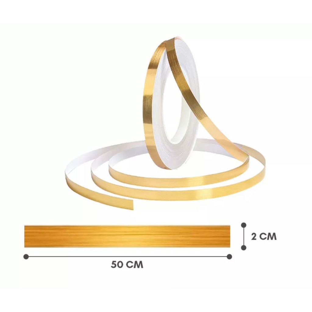 Jual List Plat Strip Mirror Gold Silver Rose Black List Plat Strip ...