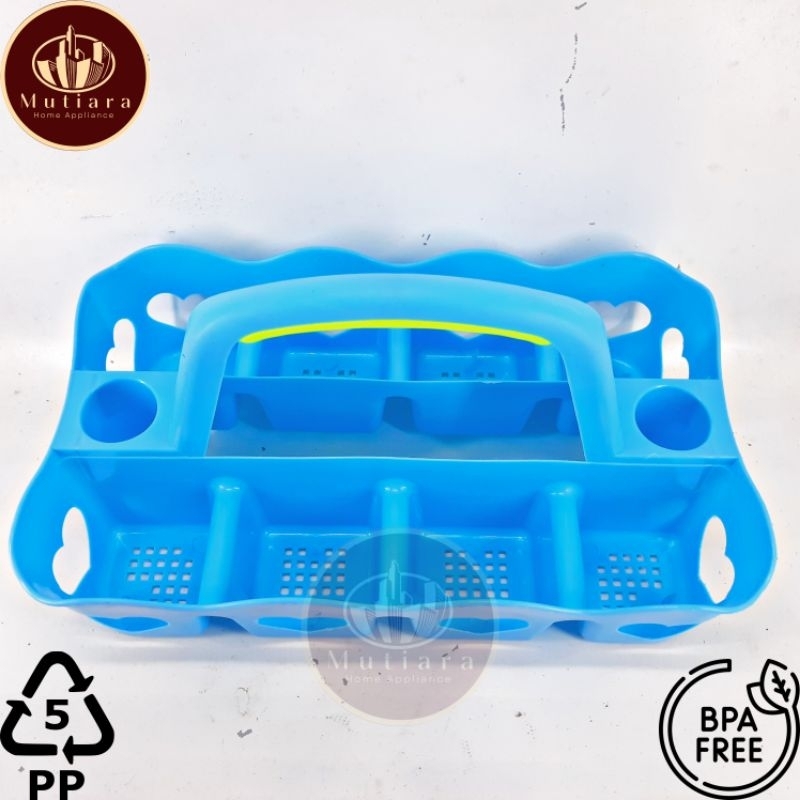 Jual Rak Aqua Gelas 8 Lubang Slot | Box Tempat Minum | Wadah Botol Air ...
