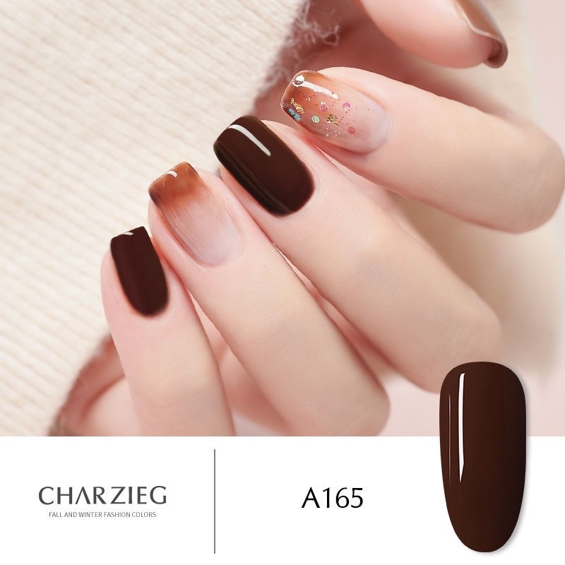 Jual CHARZIEG Coffee Chocolate Brown Milk Tea Series / Gel Nail Polish ...