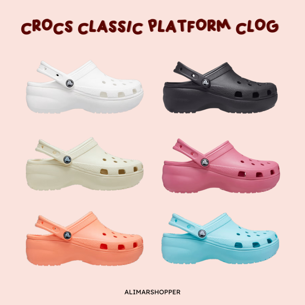 Jual CROCS CLASSIC PLATFORM CLOG ORIGINAL | Shopee Indonesia
