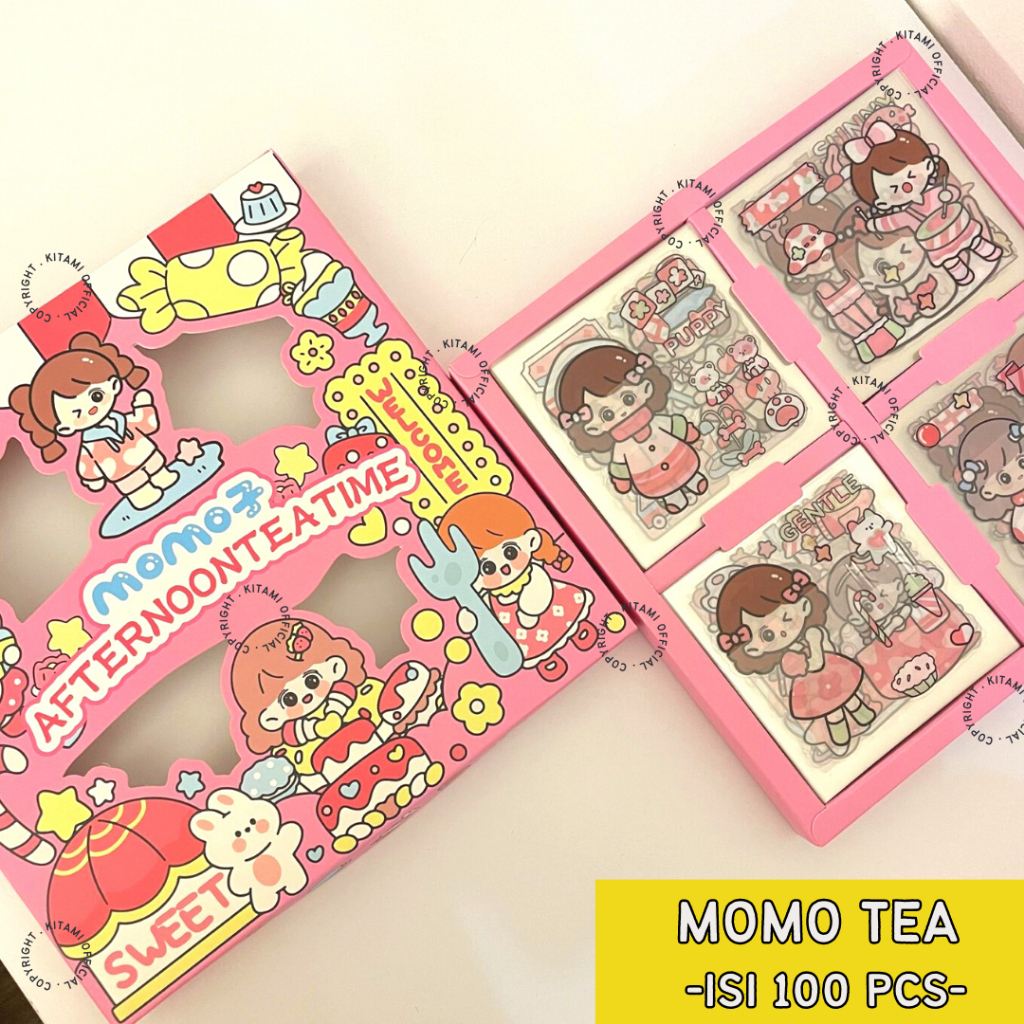 Jual STICKER PVC WATERPROOF 100 LEMBAR | STIKER MOMO RAINBOW | STIKER ...