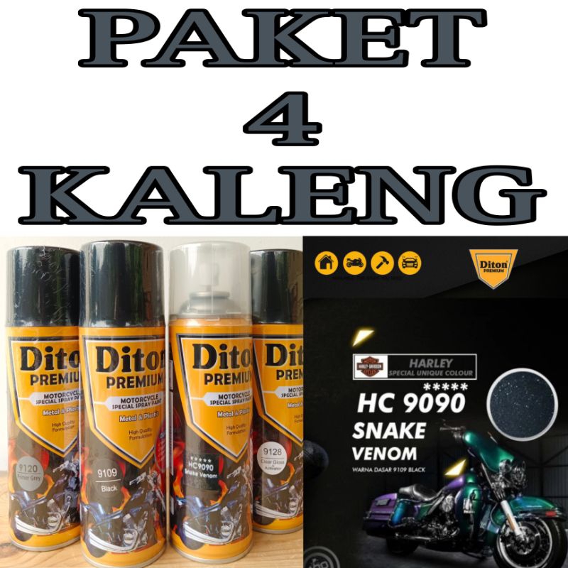 Jual PAKET 4 KALENG pilok pilox diton premium SNAKE VENOM HC 9090 ...