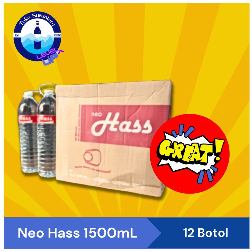 Jual HASS Air mineral Neo Hass 1500 ml x 12 botol | Shopee Indonesia