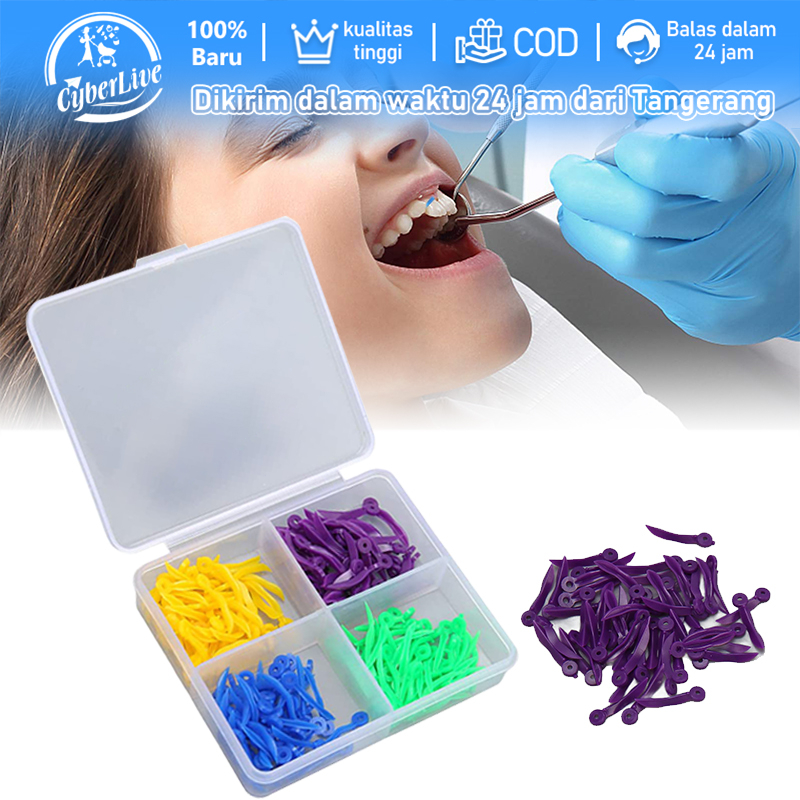 Jual 200pcs Dental Wedge Plastik Teeth Wedges Matrix Matriks Diastema ...