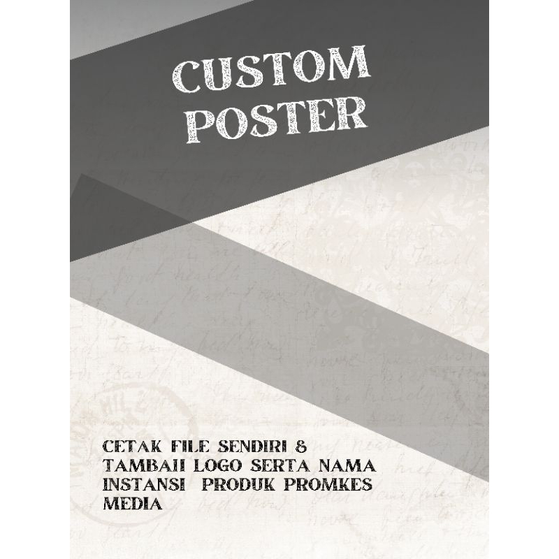 Jual Custom Poster : Tambahkan Logo dan Nama Instansi Produk Promkes ...