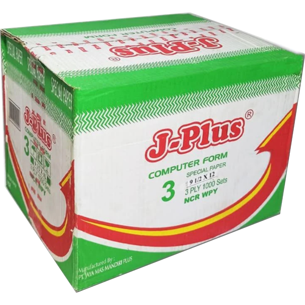 Jual J-PLUS MST KERTAS CONTINUOUS FORM, 3 PLY PRS 9 1/2 x 11 - Rangkap ...