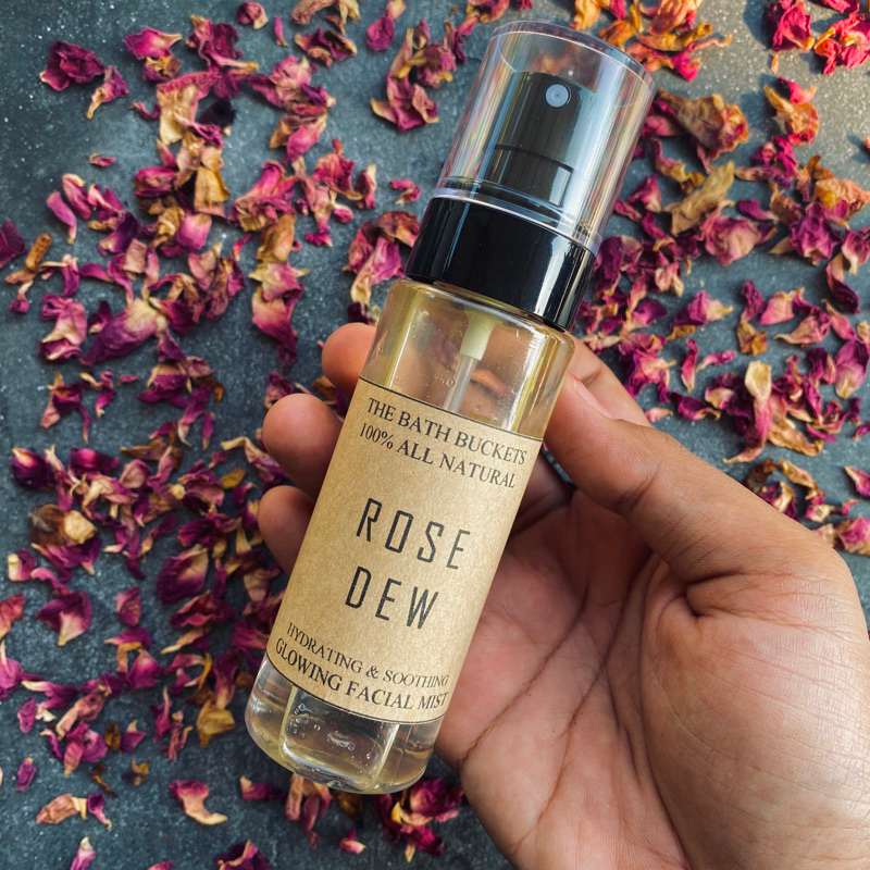 Jual THE BATH BUCKETS - Rose Dew All Natural Glowing Facial Mist ...