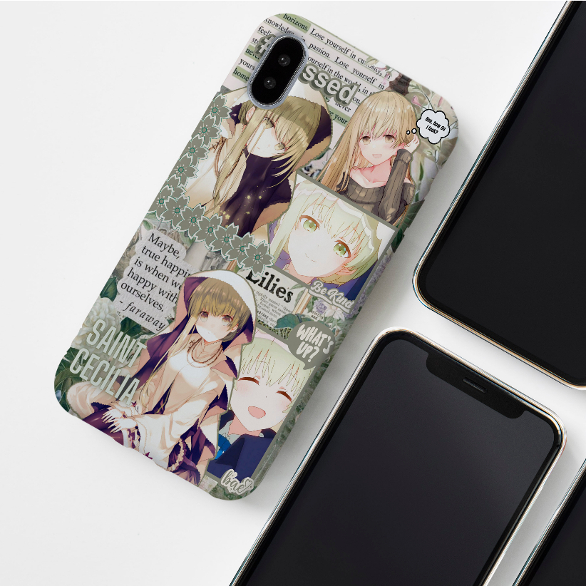 Jual Custom Case Casing Anime Saint Cecilia / Casing HP Anime Shiro ...